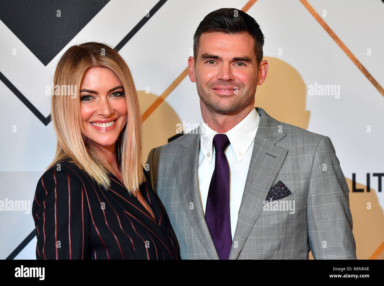 James Anderson and wife Daniella during the red carpet arrivals for the ...
