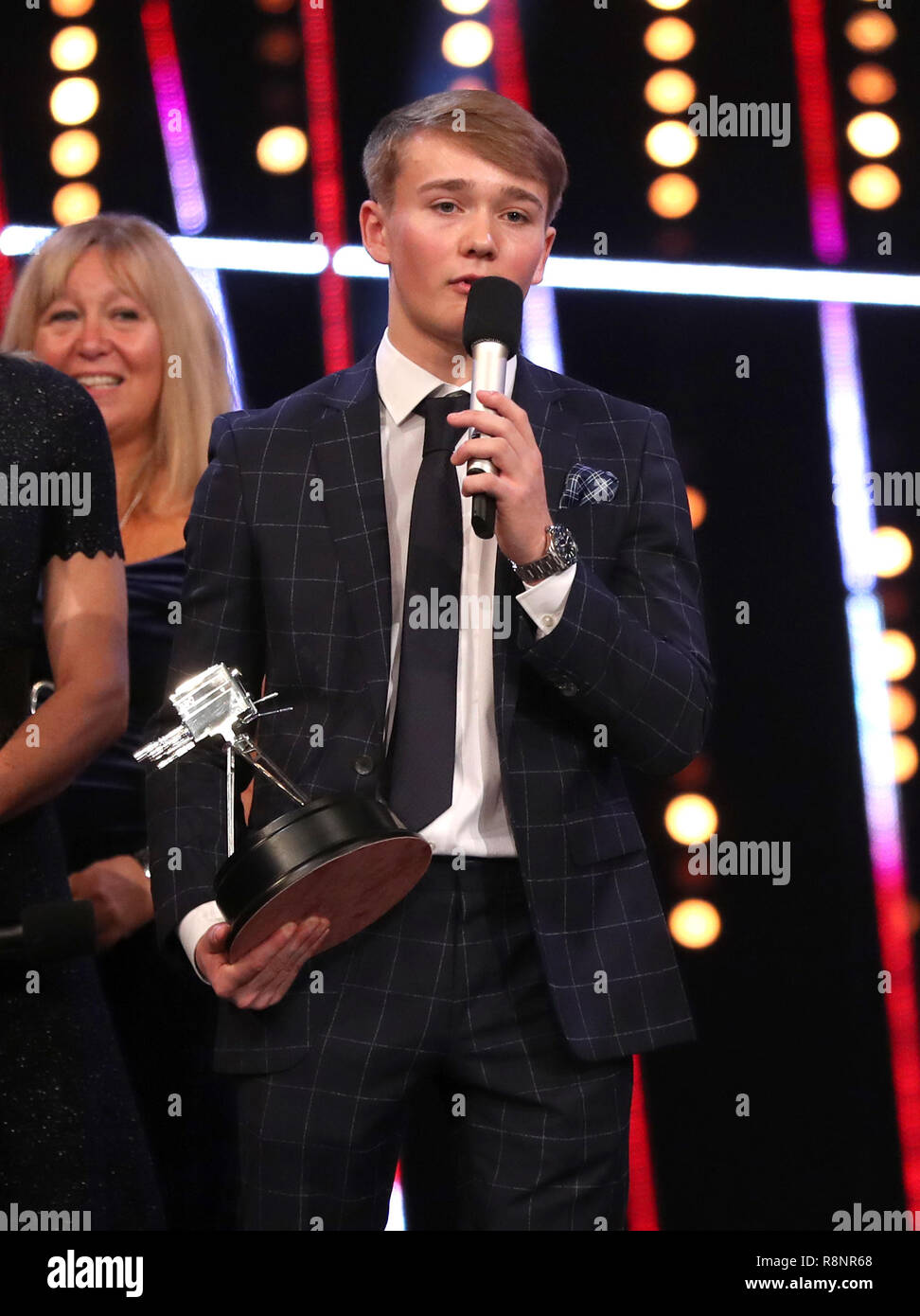 Billy Monger receives the Helen Rollason Award the BBC Sports ...