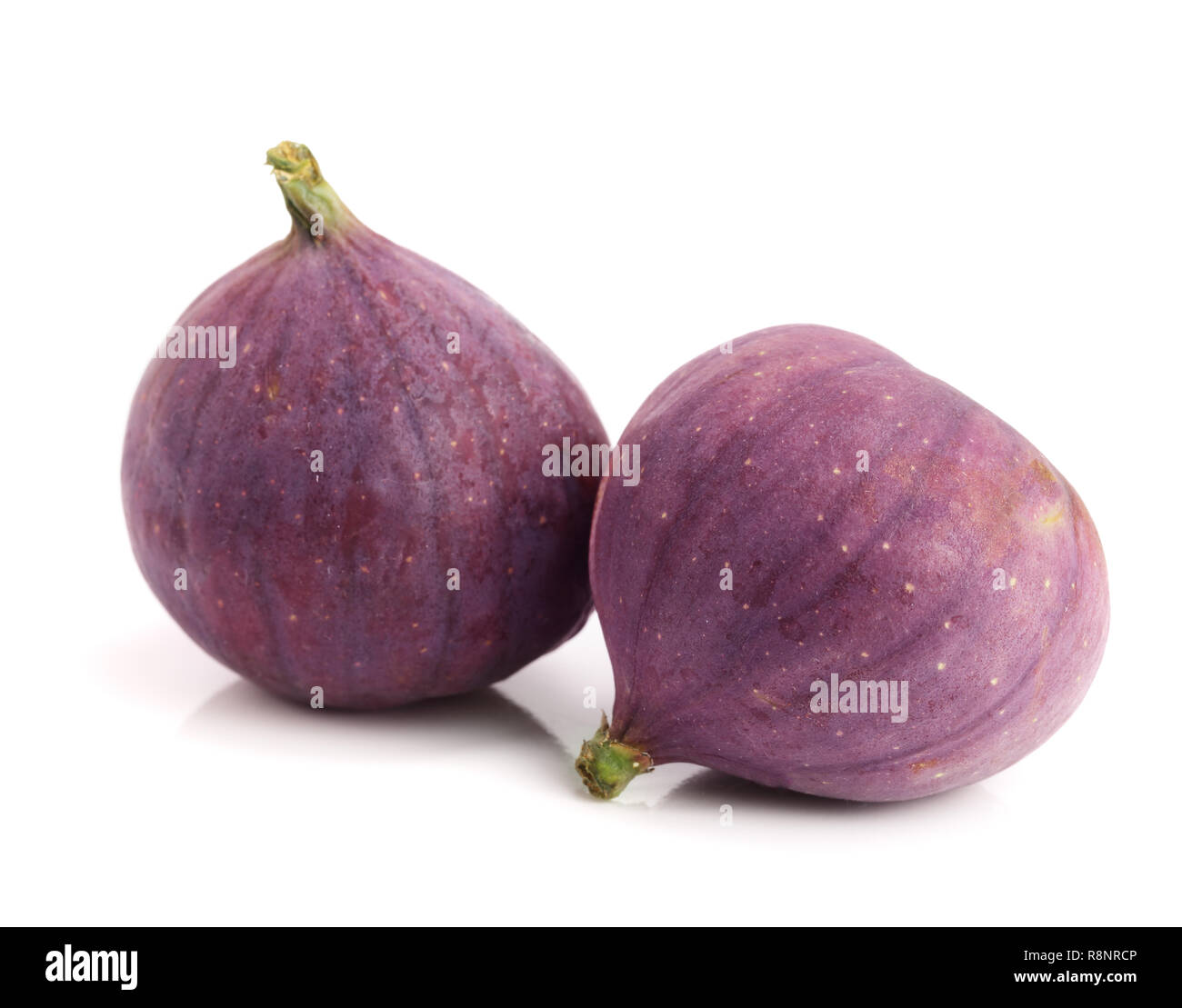 Two ripe fig fruits Cut Out Stock Images & Pictures - Alamy