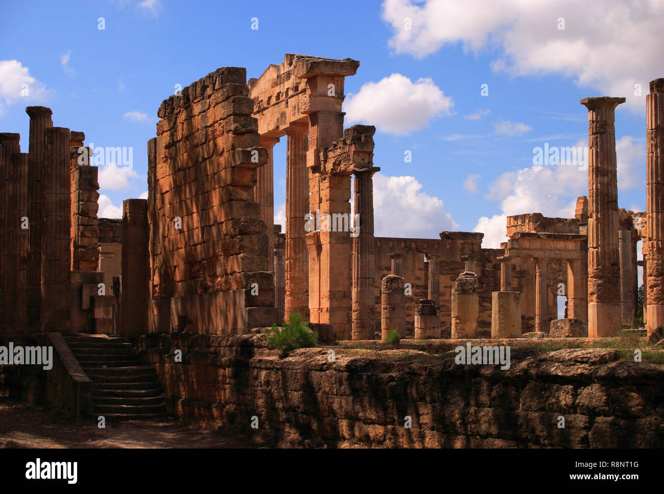 Libya, Cyrene. Ruins of Cyrene Necropolis. Unesco World Heritage Site ...