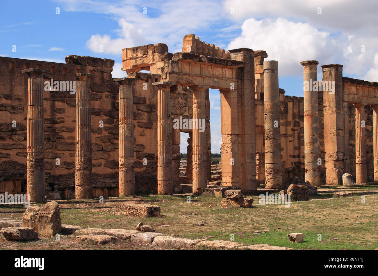 Libya, Cyrene. Ruins of Cyrene Necropolis. Unesco World Heritage Site ...