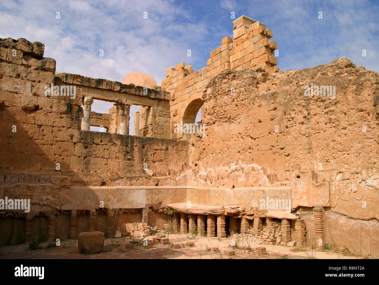 Libya. Leptis Magna archaeological site. Ruins of the Roman City UNESCO ...