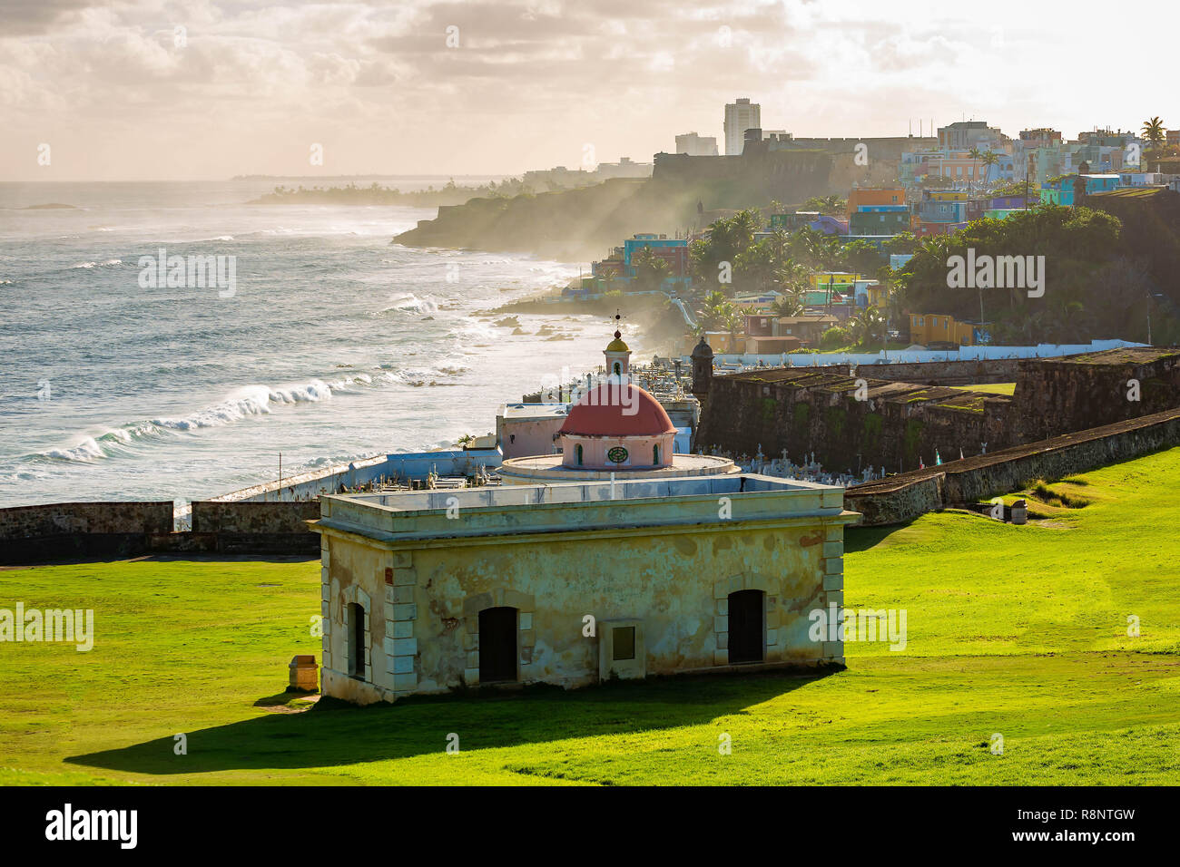Santa maria cemetery in San Juan Puerto Rico at sunrise Stock Photo - Alamy