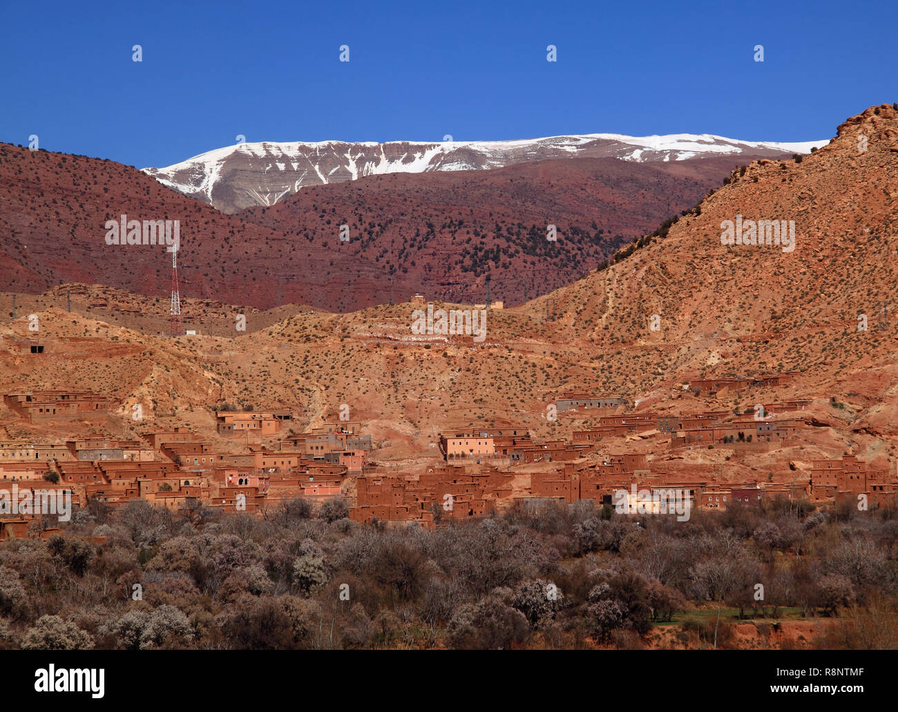 Morocco Marrakesh The High Atlas Mountain range Stock Photo - Alamy