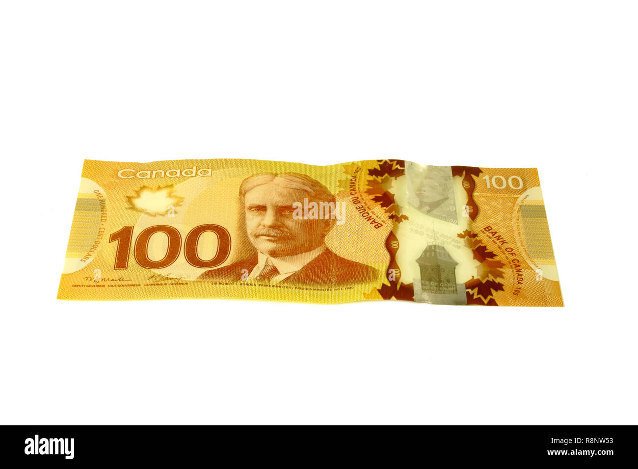 Canadian dollar bill 100 hi-res stock photography and images - Alamy