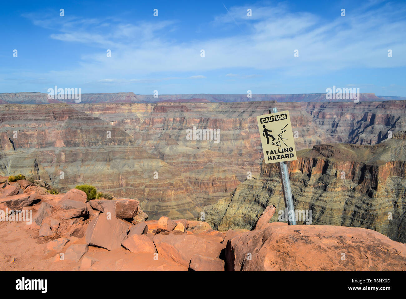 Grand Canyon Falling Hazard Stock Photo - Alamy