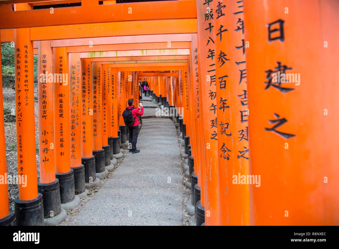 The famous Fushimi Inari Shrine in Kyoto,Japan Stock Photo - Alamy