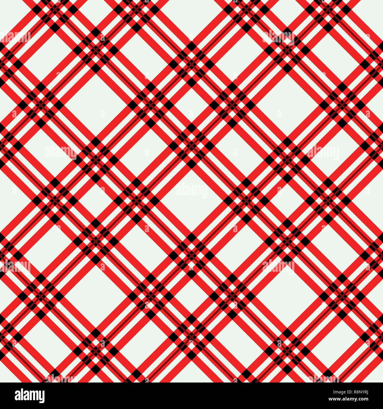Menzies tartan red kilt diagonal fabric texture seamless pattern.Vector ...