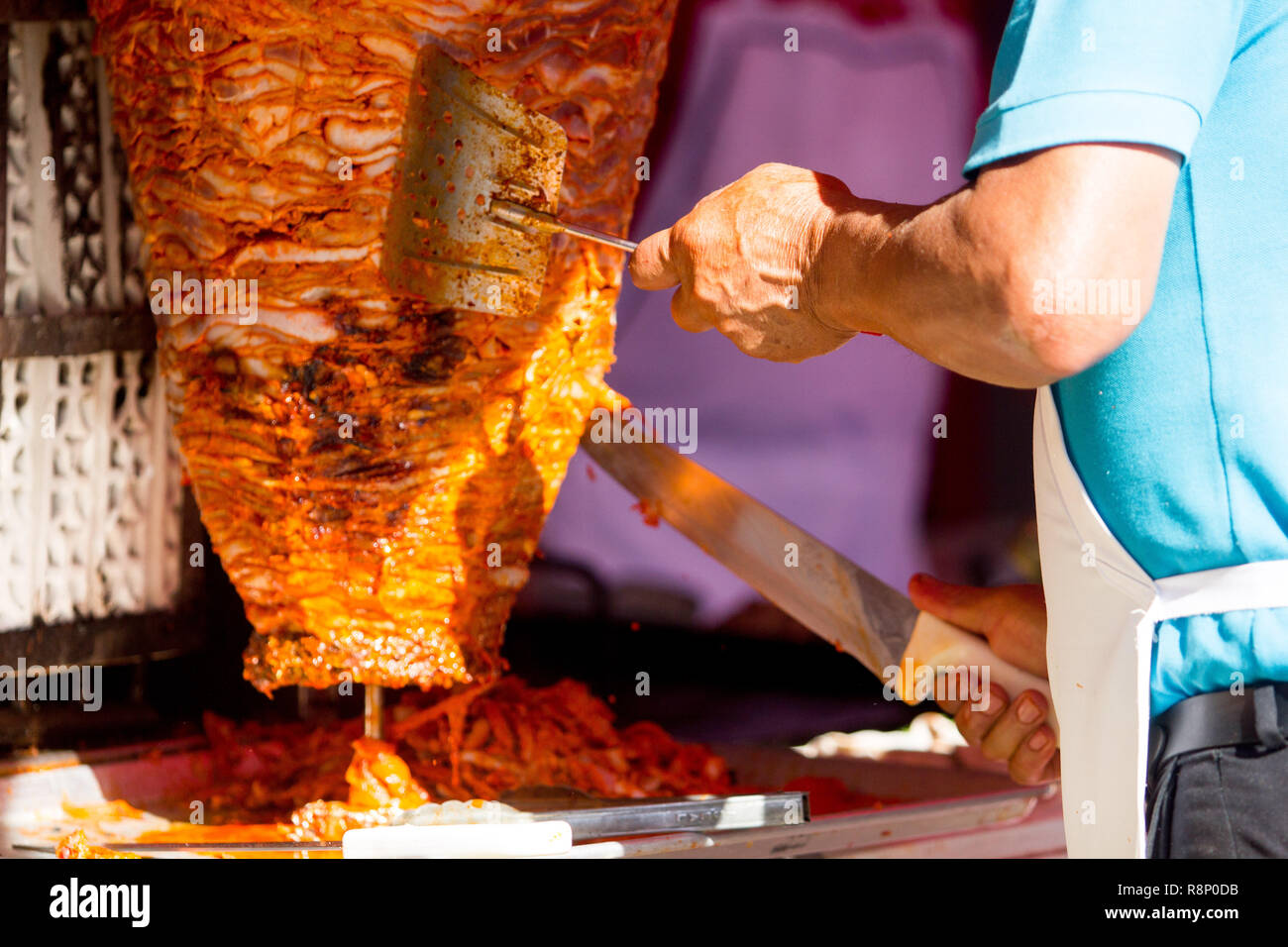 Fat man with a knife hi-res stock photography and images - Alamy