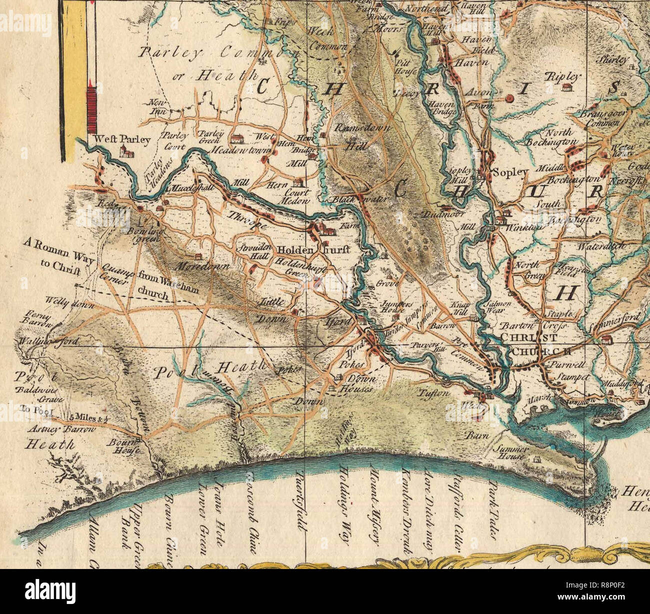 Map of bourne hi-res stock photography and images - Alamy