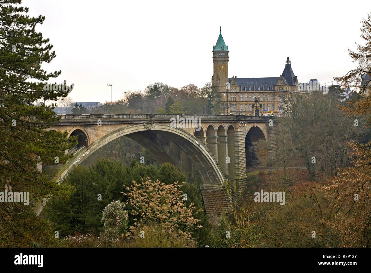 Adolphe Bridge in Luxembourg city Stock Photo - Alamy