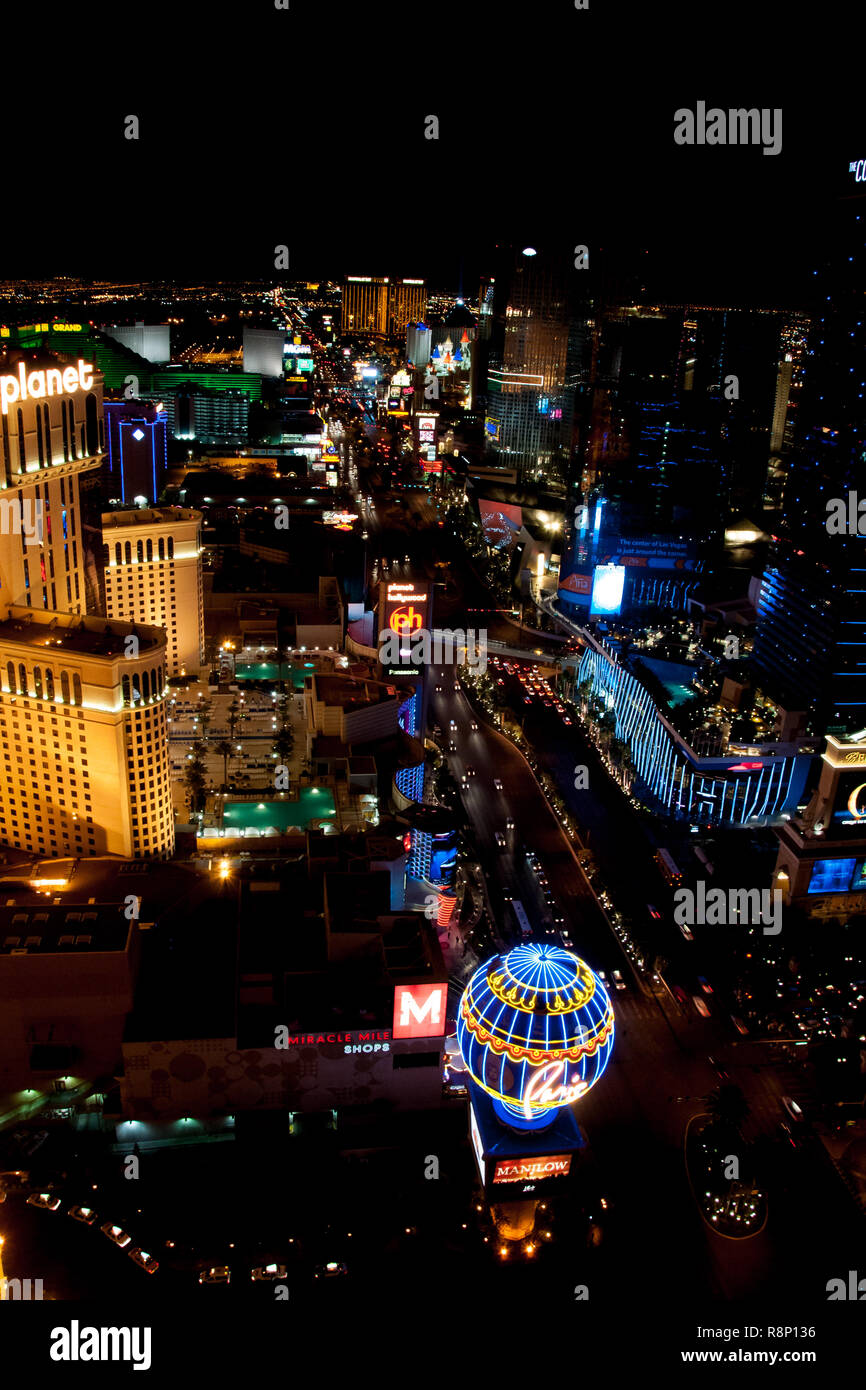 Las Vegas, Nevada at night Stock Photo - Alamy
