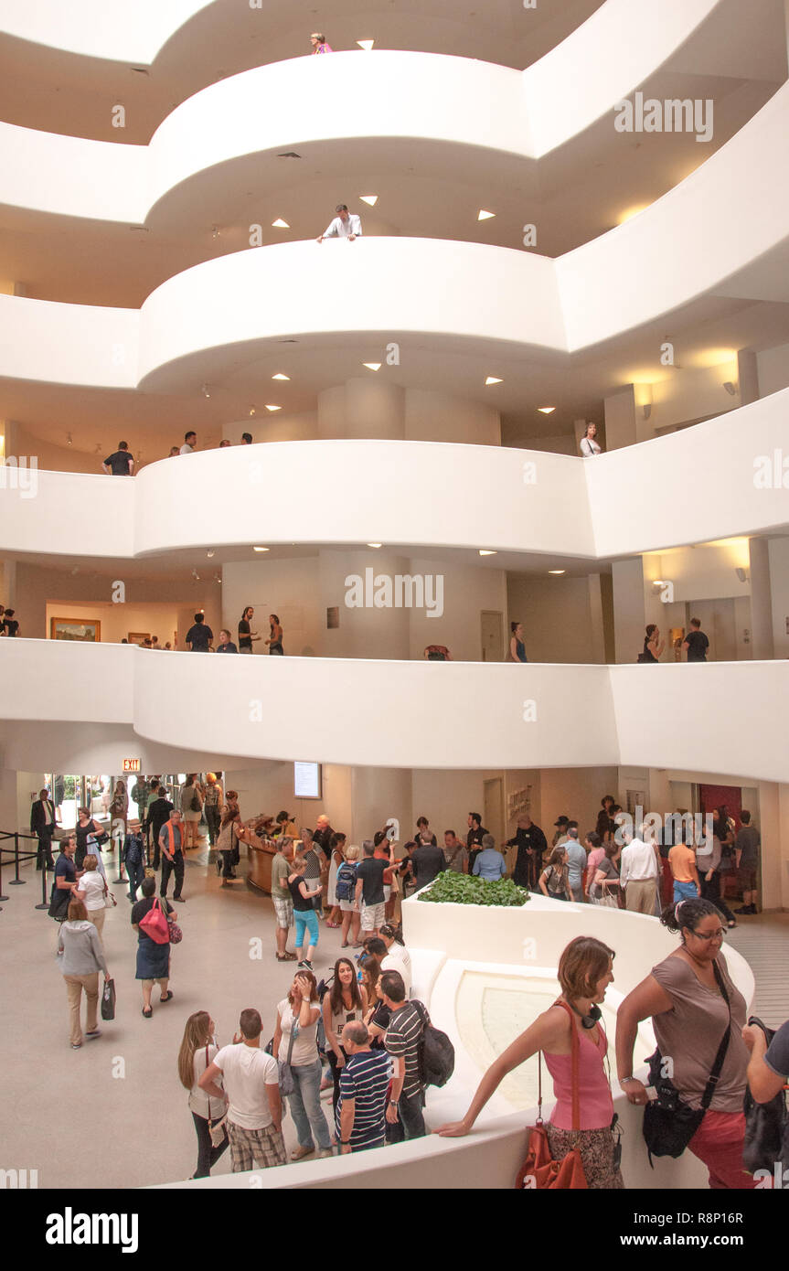Interior of Guggenheim Museum Stock Photo - Alamy