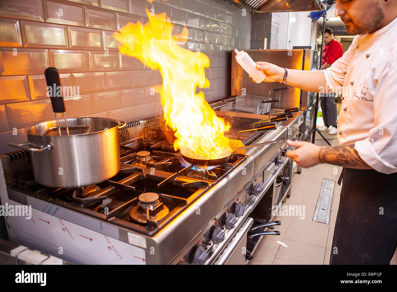 Flambé beef hi-res stock photography and images - Alamy
