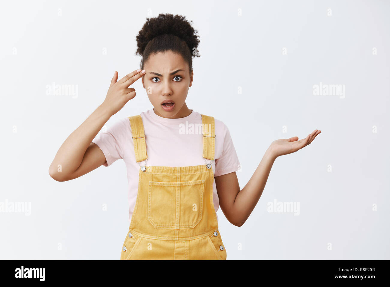 Are you insane or dumb. Portrait of displeased pissed and annoyed ...