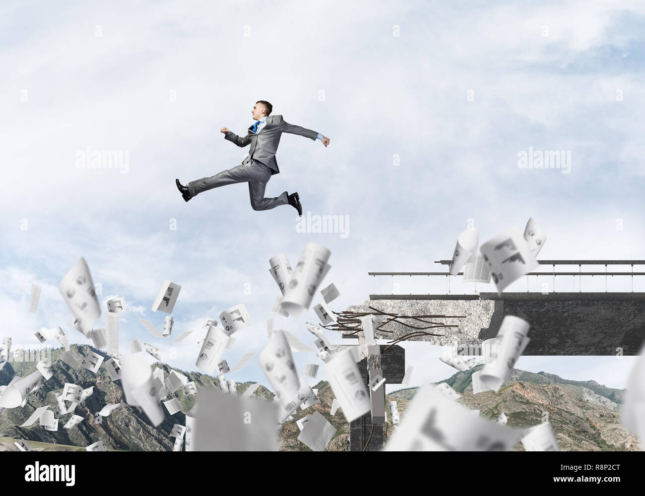 Problems and difficulties overcoming concept Stock Photo - Alamy