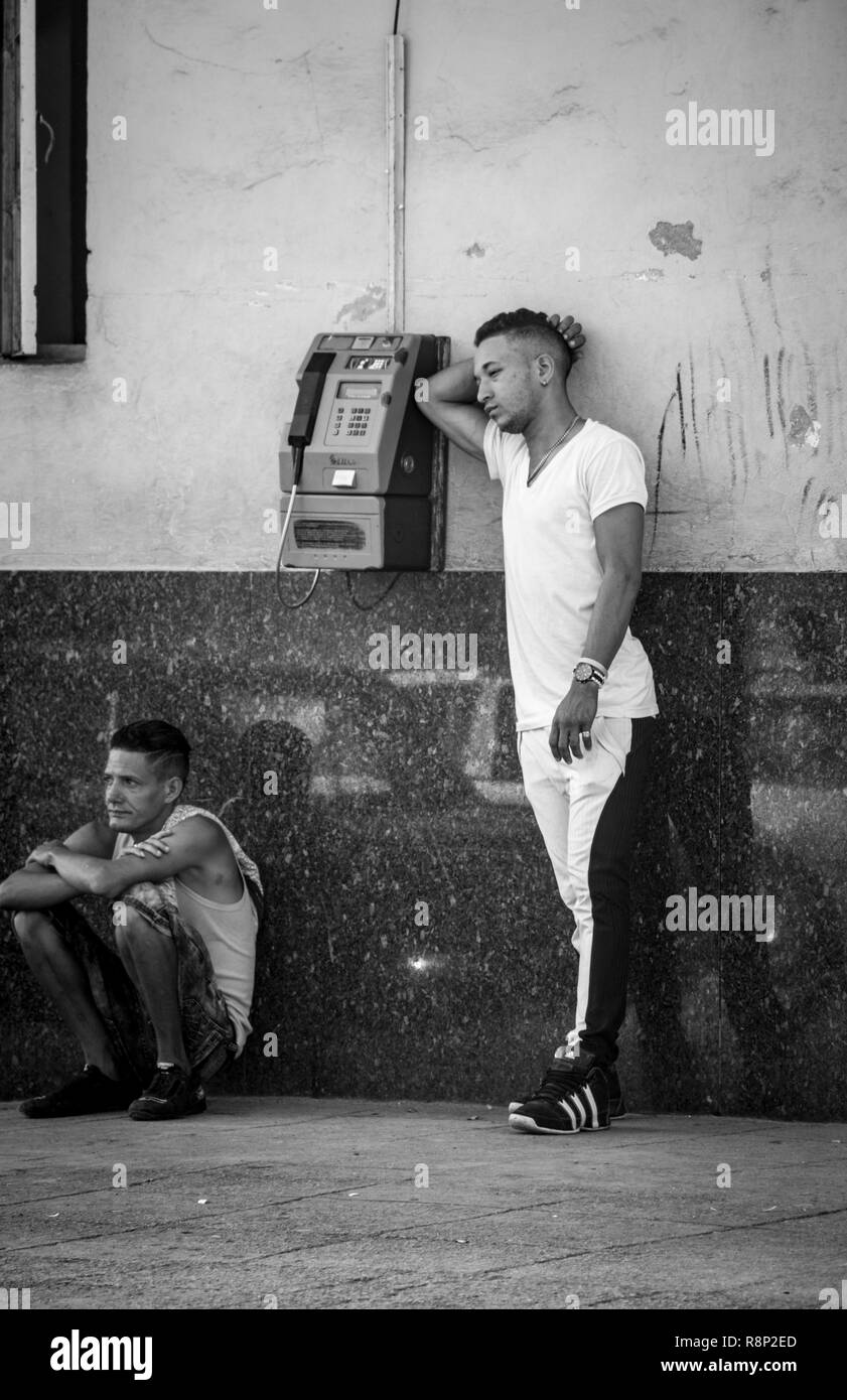 Sad phone man Black and White Stock Photos & Images - Alamy