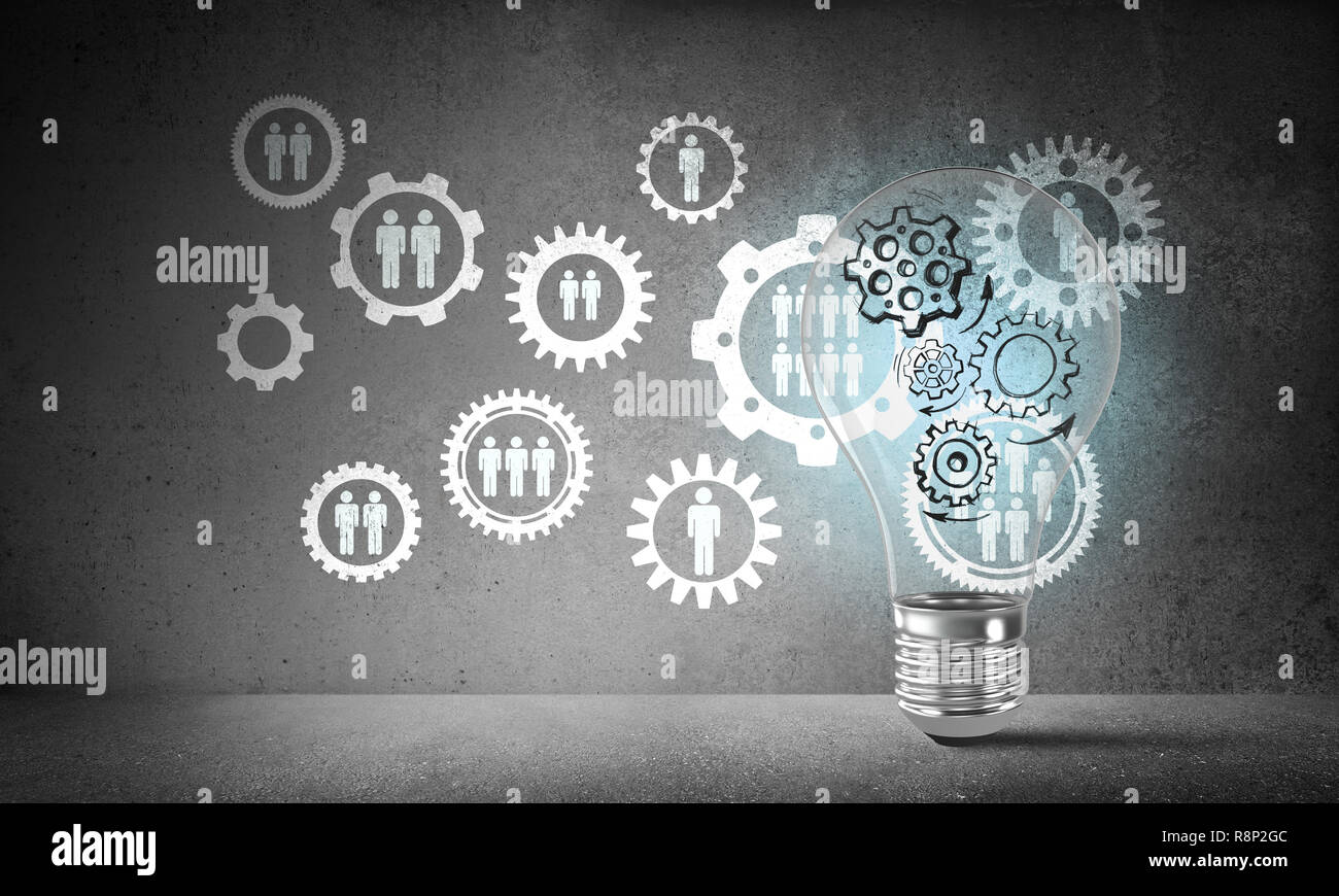 Concept of lightbulb as symbol of new idea Stock Photo - Alamy