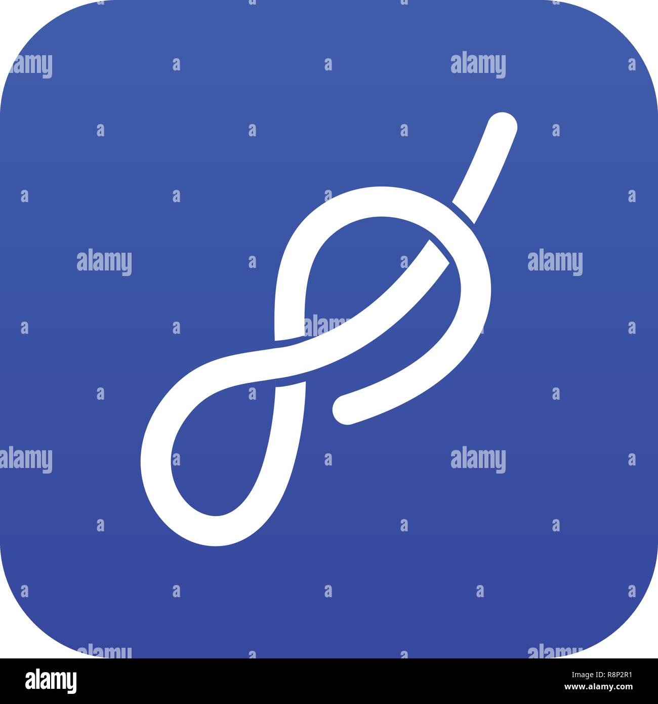 Ship rope icon digital blue Stock Vector Image & Art - Alamy