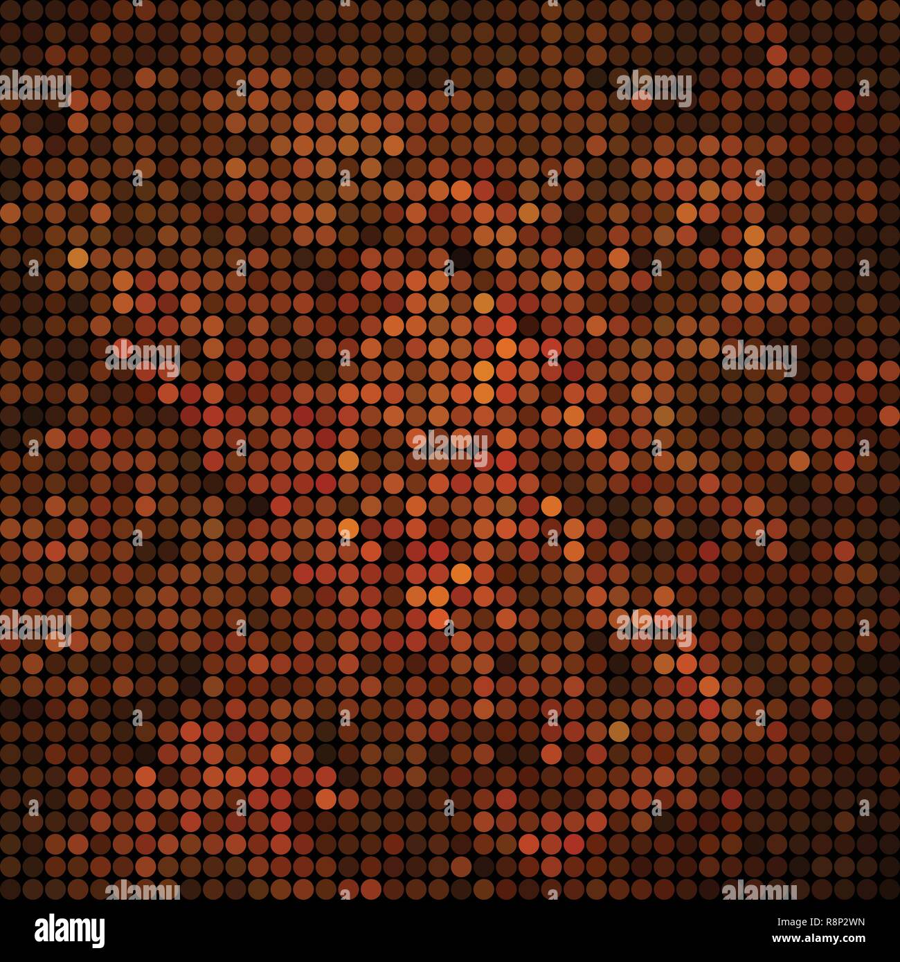 abstract vector colored round dots background - orange Stock Vector ...