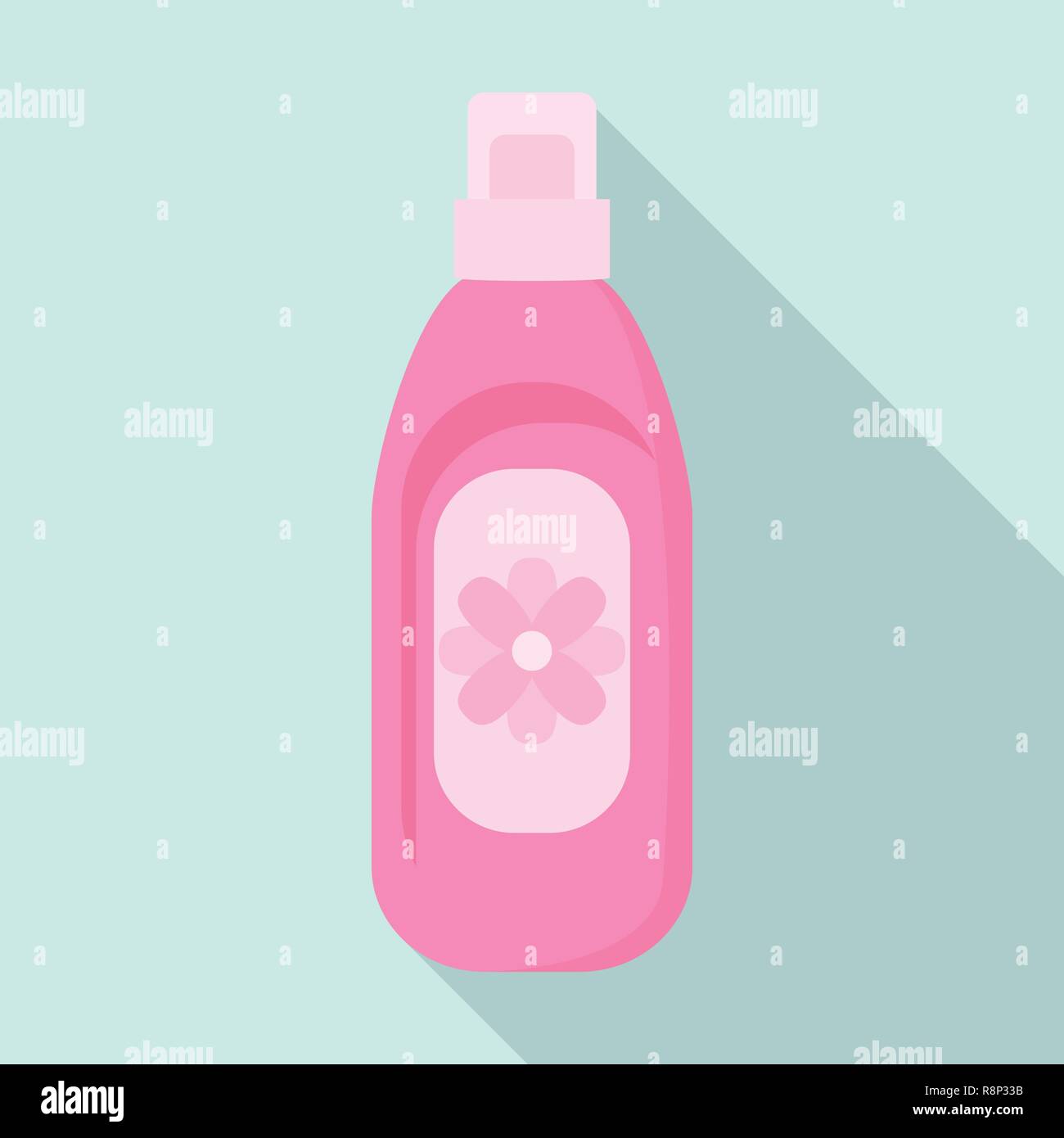Pink bottle gel laundry icon, flat style Stock Vector Image & Art - Alamy