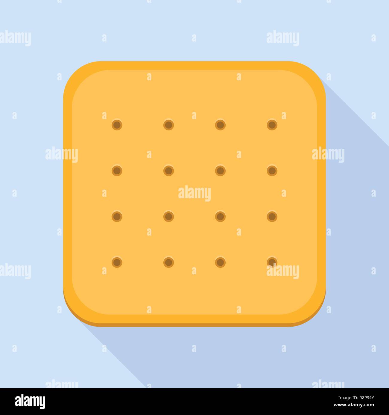 Square cracker icon, flat style Stock Vector Image & Art - Alamy