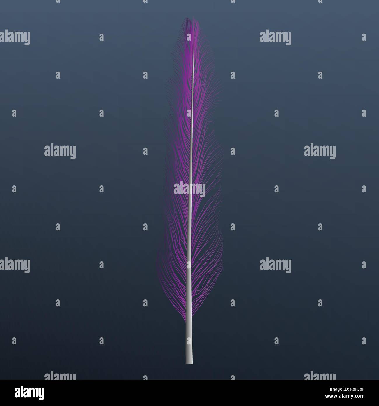 Violet feather icon, realistic style Stock Vector Image & Art - Alamy