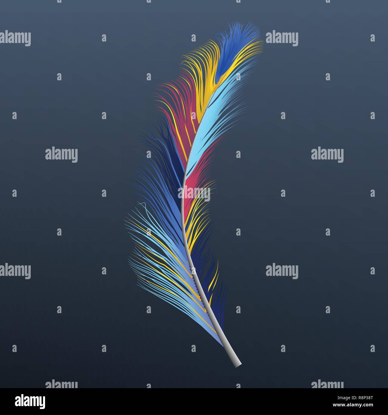 Feather icon, realistic style Stock Vector Image & Art - Alamy