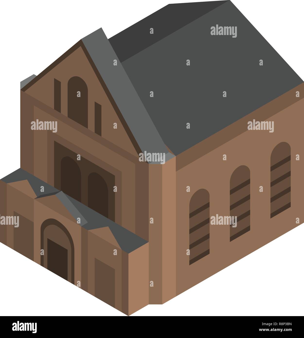 Classic country church Stock Vector Images - Alamy