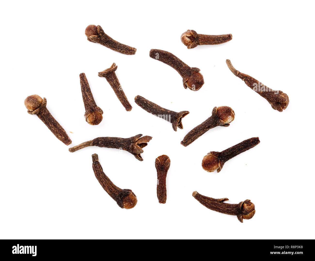 Dry spice cloves isolated on white background Stock Photo - Alamy