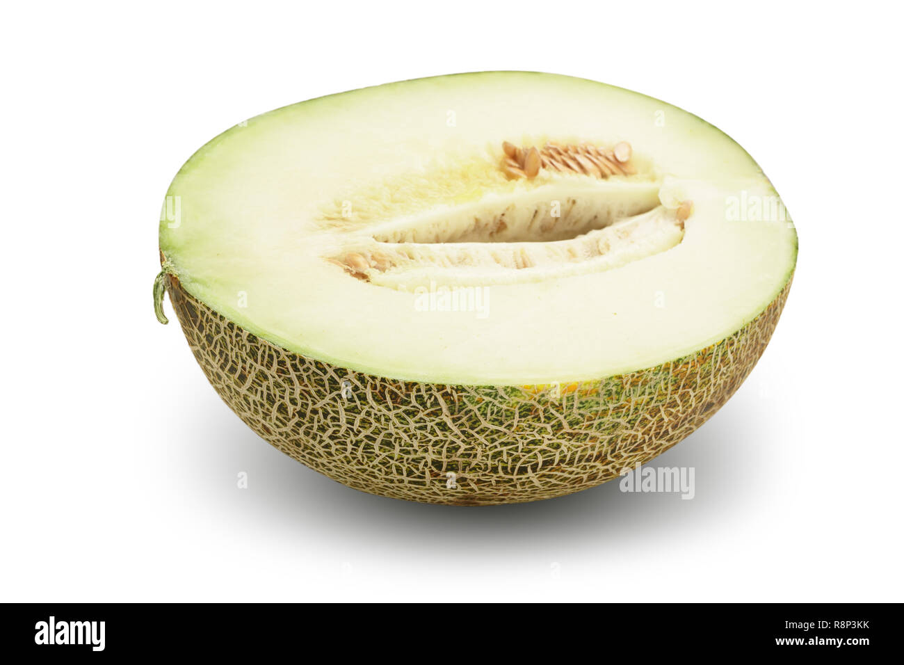 Half juicy melon on Cut Out Stock Images & Pictures - Alamy