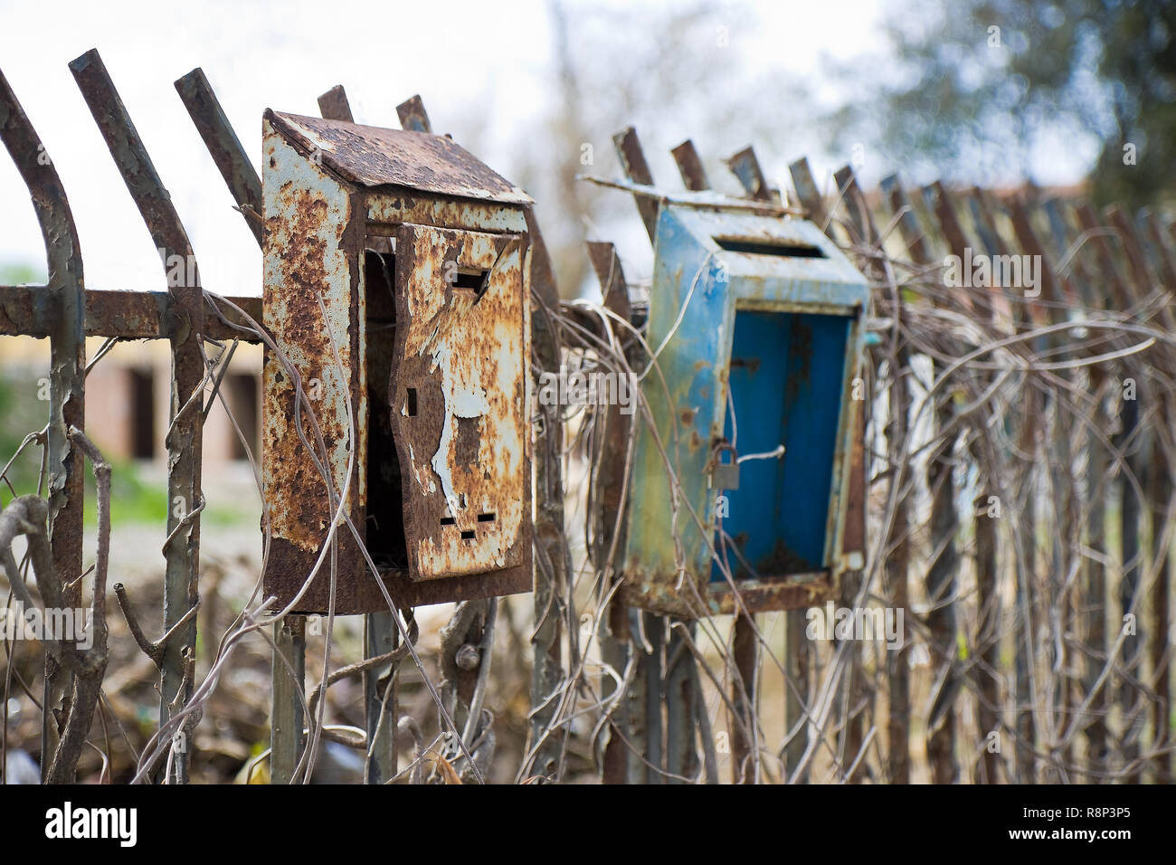 Old mail box - new ways of communication Stock Photo - Alamy