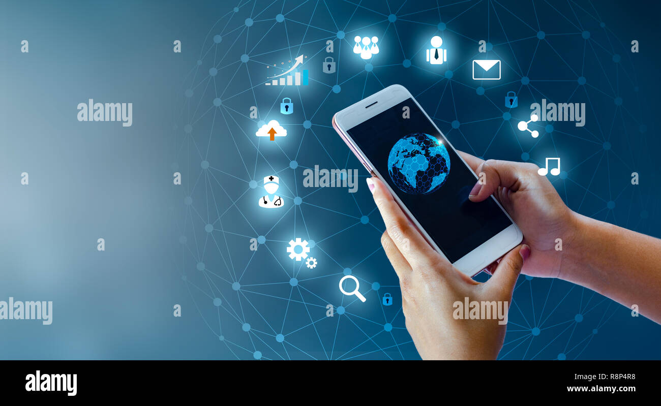 Smart Phones and Globe Connections Uncommon communication world ...