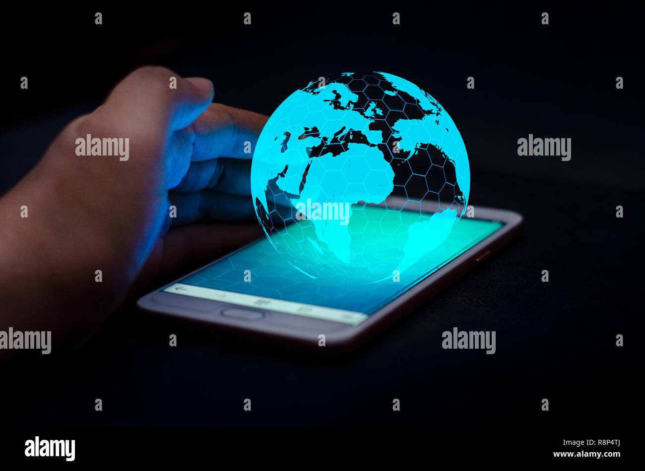 Smart Phones and Globe Connections Uncommon communication world ...