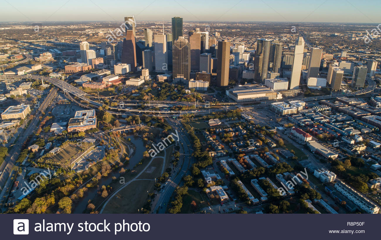 Houston Skyline Aerial Stock Photos & Houston Skyline Aerial Stock ...