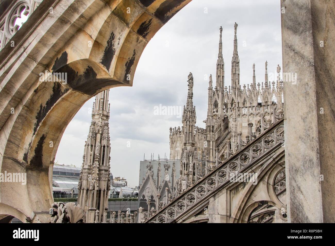 View from Milan Cathedral or Duomo di Milano, Italy Stock Photo - Alamy