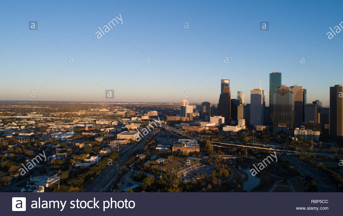 Houston Skyline Aerial Stock Photos & Houston Skyline Aerial Stock ...