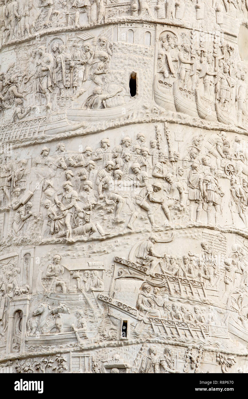 Trajan column close up detail hi-res stock photography and images - Alamy