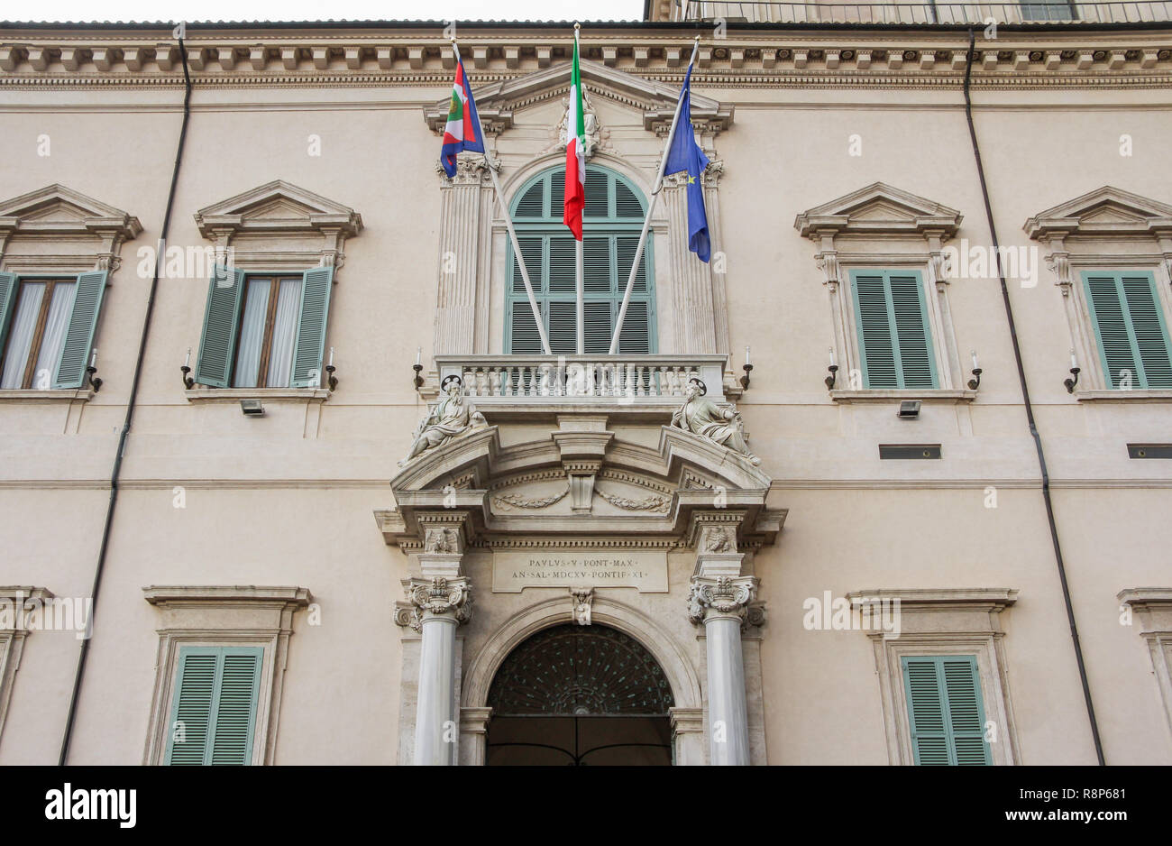 The Quirinal Palace in Rome Italy. Official residence of the Presidents ...