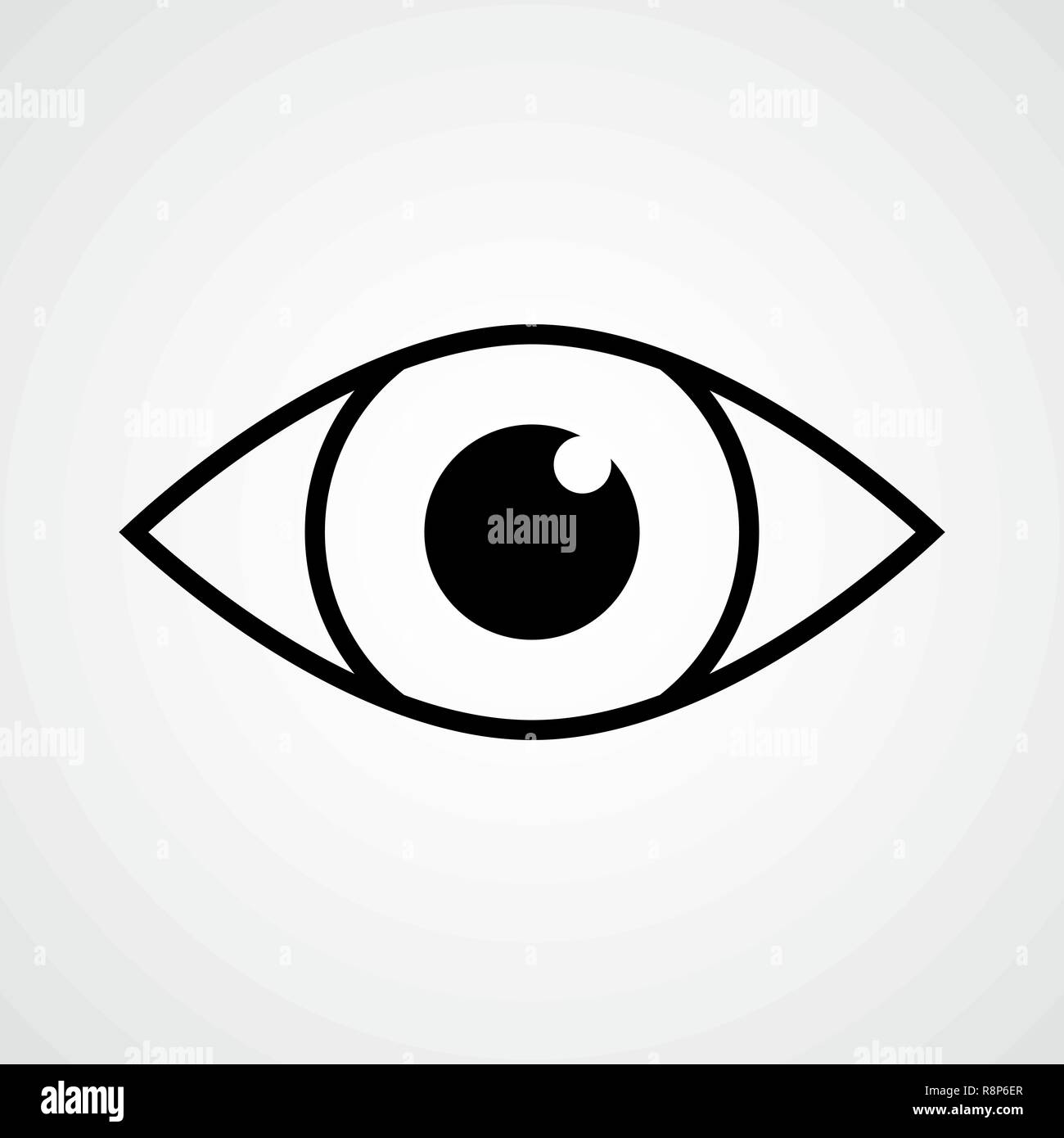 Human eye optical eyeball symbol hi-res stock photography and images ...