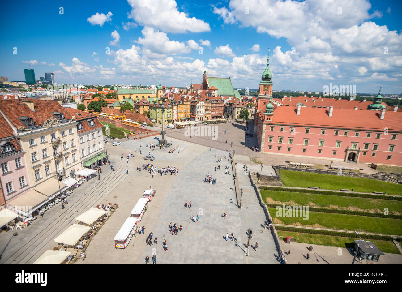 Nice Old Town Square in Warsaw Stock Photo - Alamy