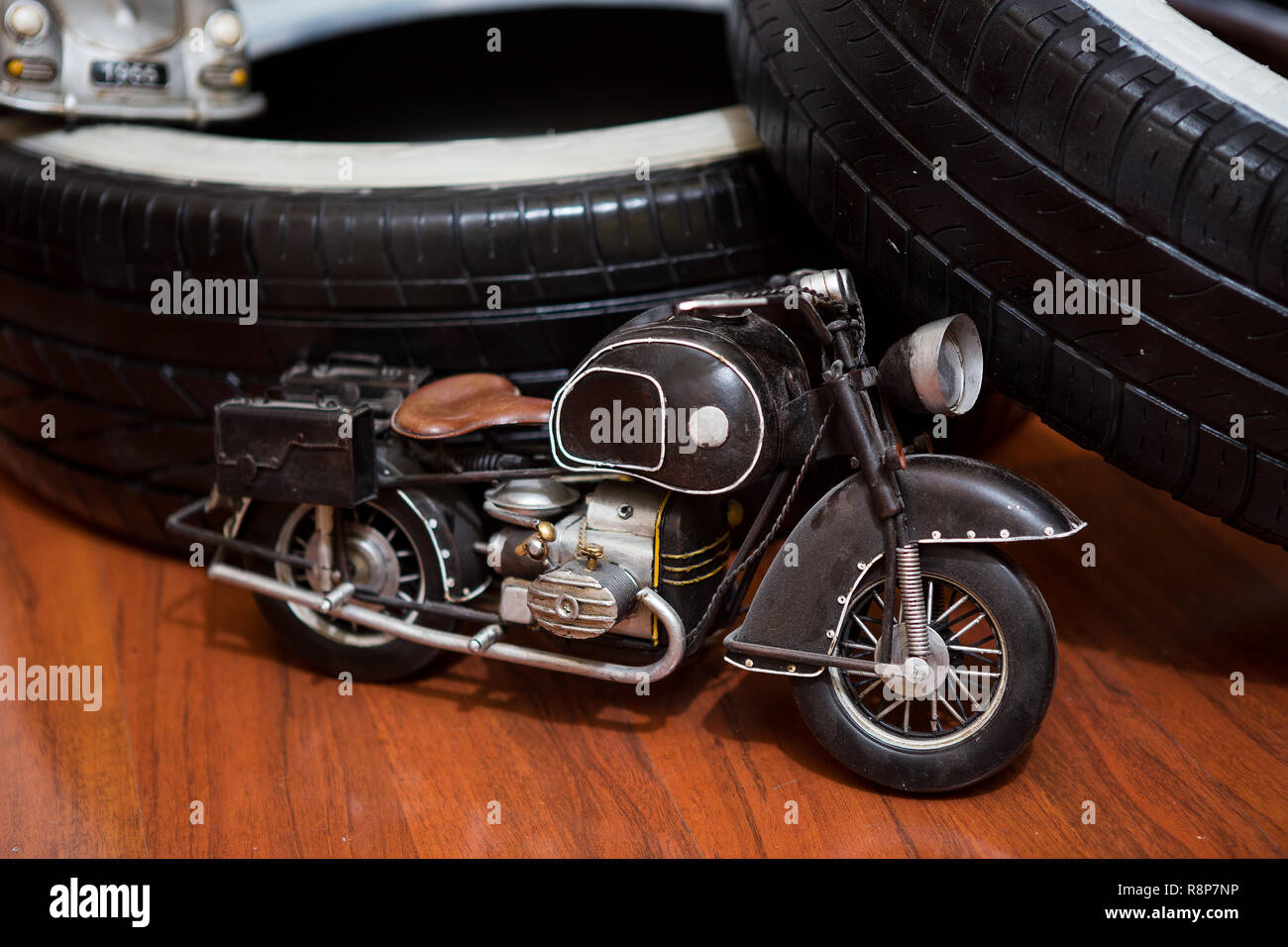 Model motor cycle, toy for children,decor gift Stock Photo - Alamy