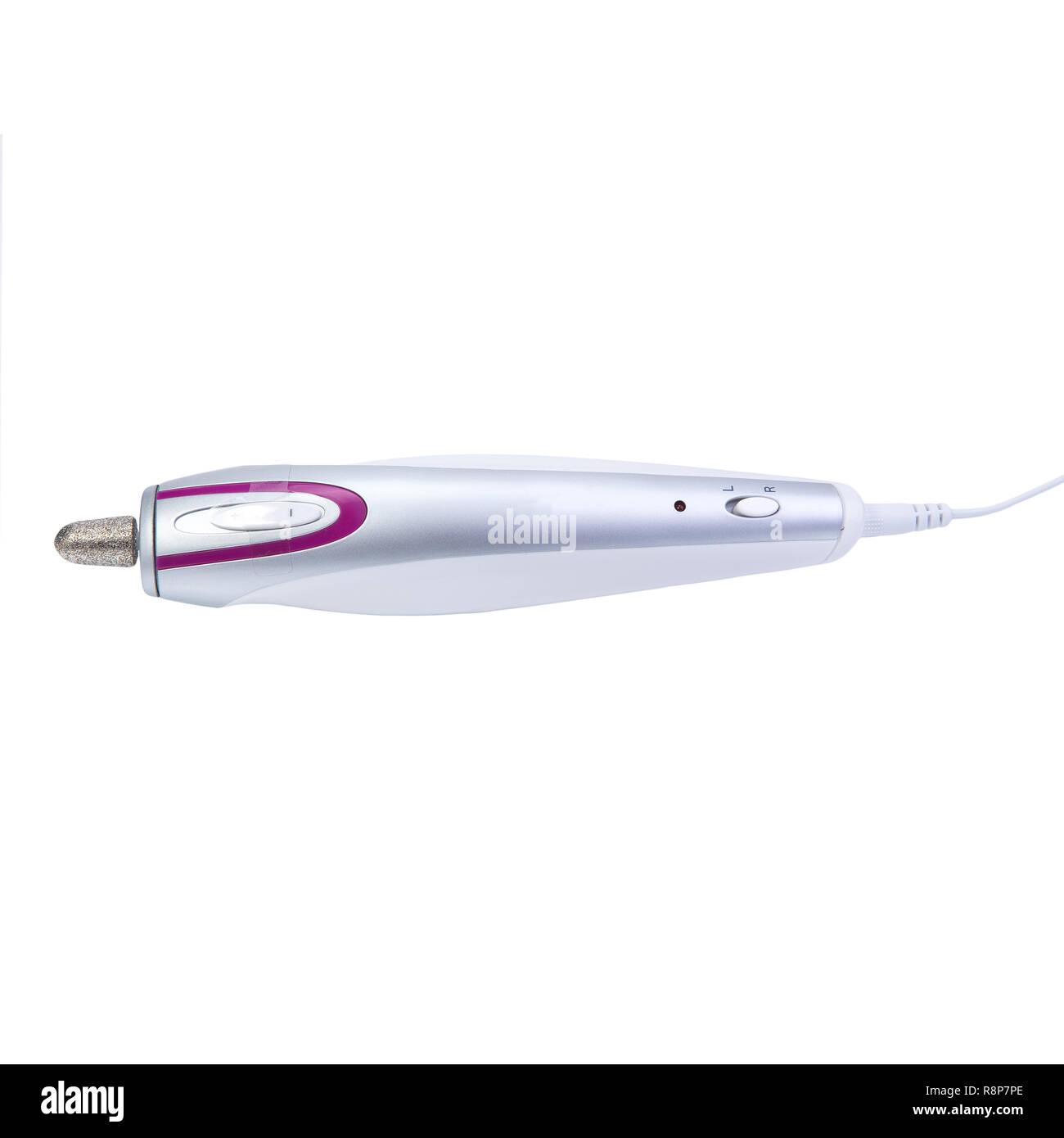 Appliance for manicure and pedicure isolated on white background Stock ...