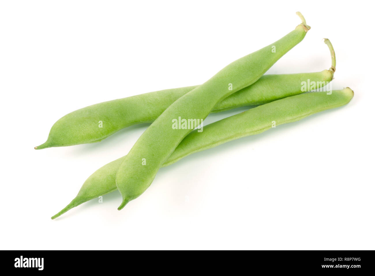 Young string green beans Cut Out Stock Images & Pictures - Alamy