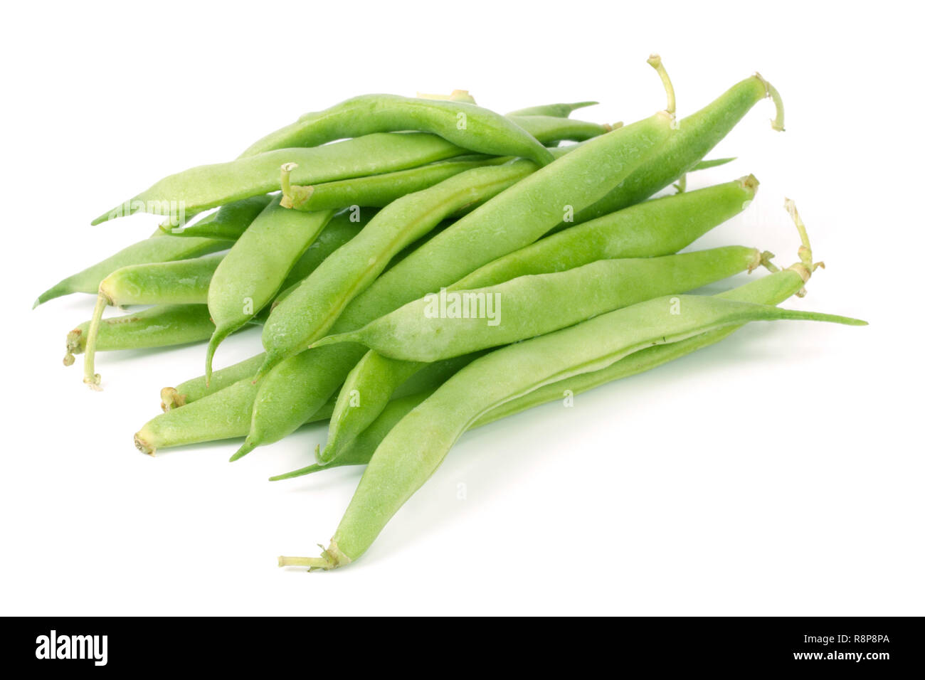 Young string green beans Cut Out Stock Images & Pictures - Alamy