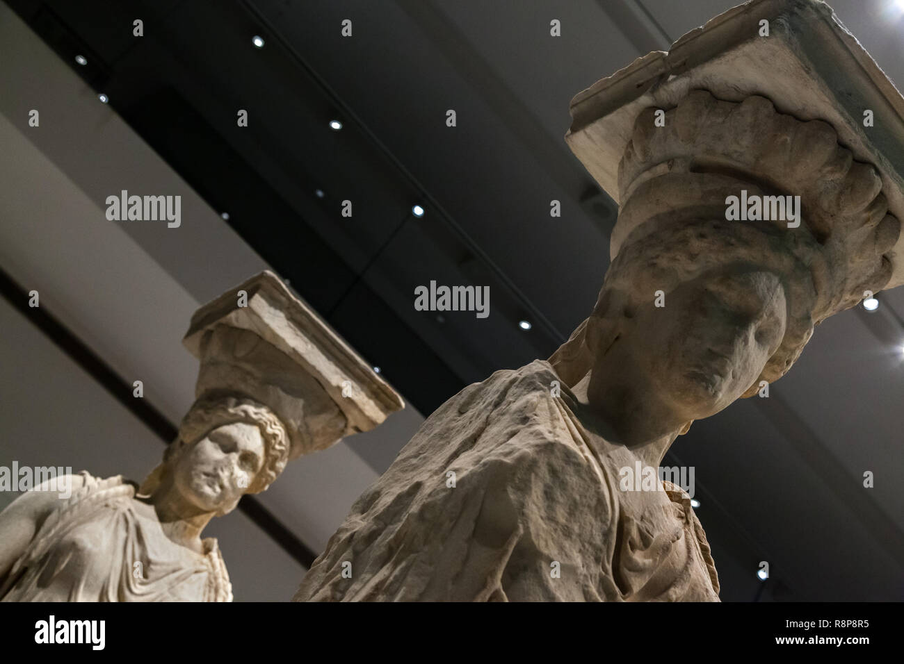 Caryatids - Karyatides, original statues from the Parthenon, now in ...