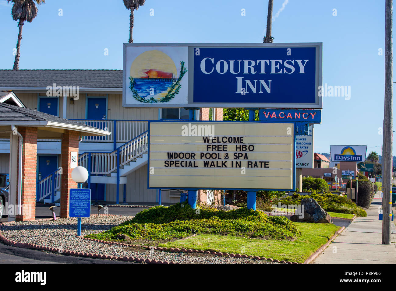 Courtesy inn logo hi-res stock photography and images - Alamy