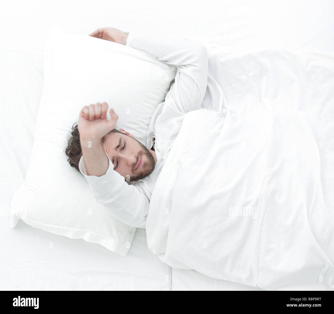background image waking up beautiful men Stock Photo - Alamy