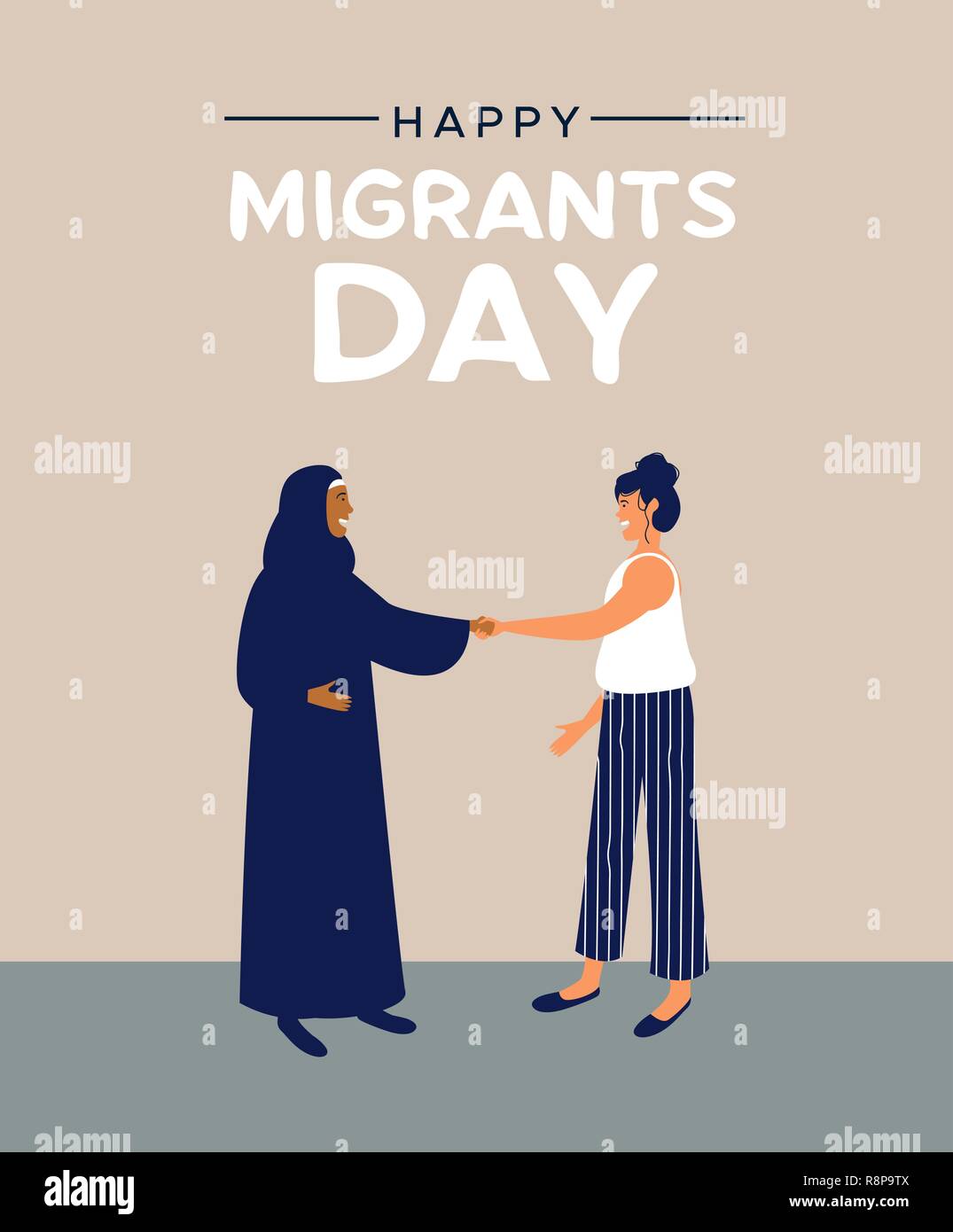Different cultures meeting Stock Vector Images - Alamy