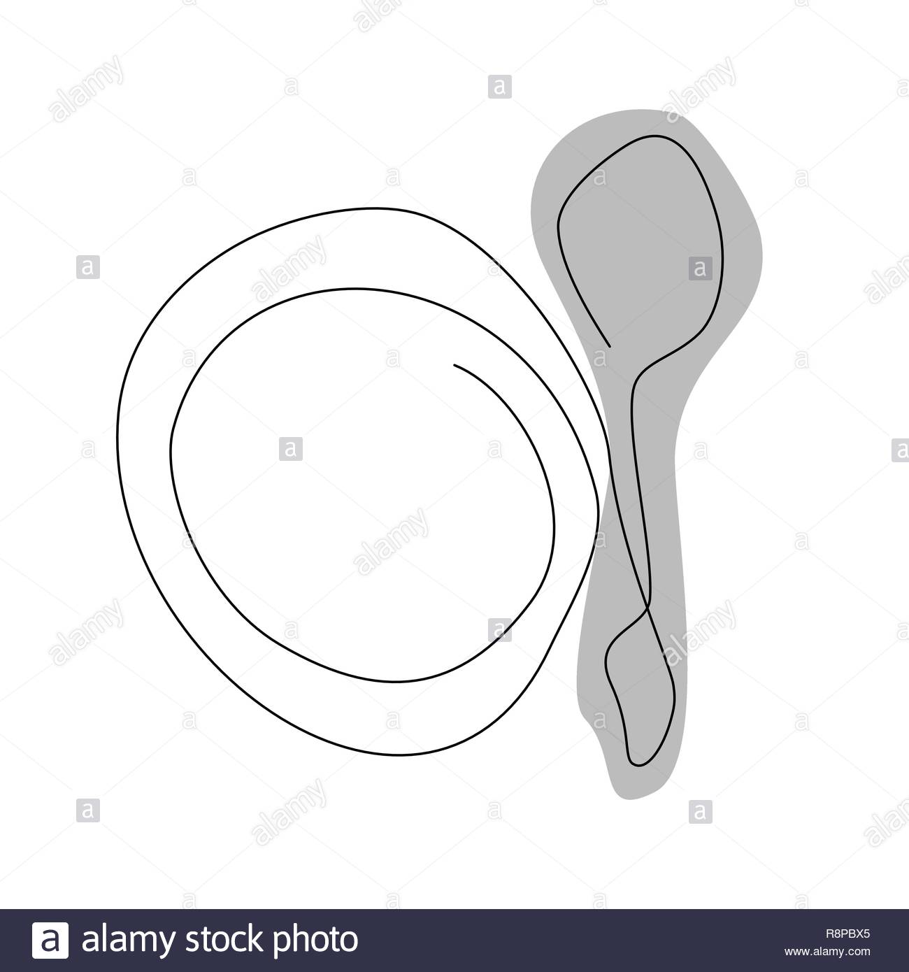 Continuous Line Black High Resolution Stock Photography and Images - Alamy